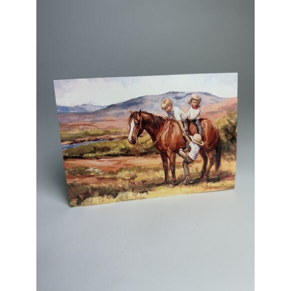 Art | Rare Vintage Vel Miller Kids Horse Greeting Card Used Western ...